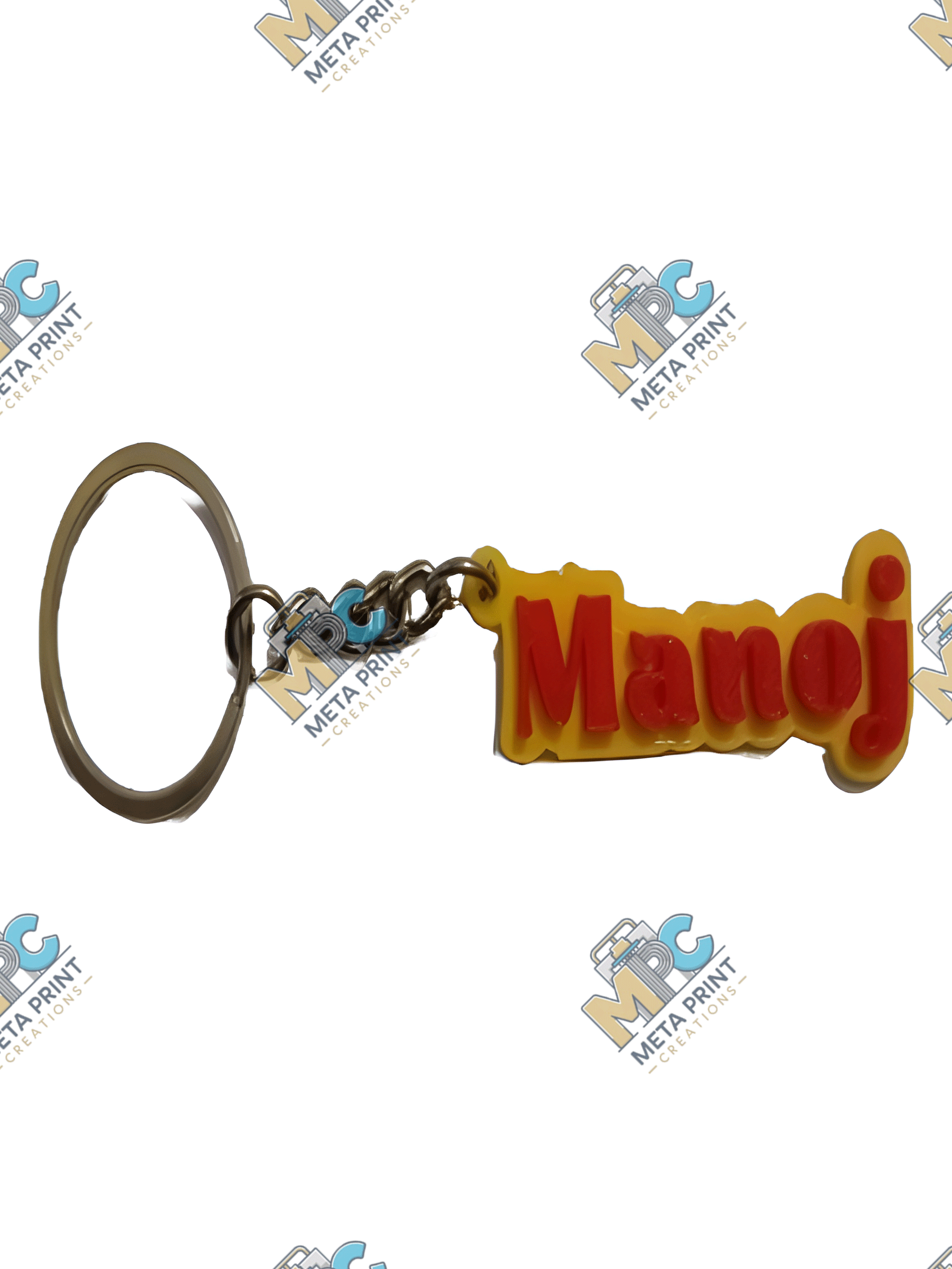 Layer Keychain: 3D Dual-Layer Keychain : MetaPrintCreations