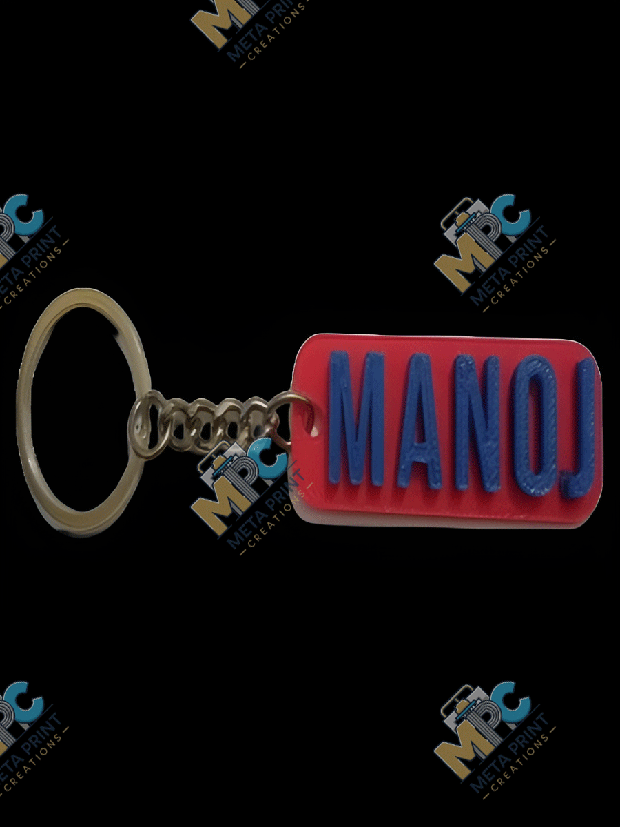 Layer Keychain: 3D Dual-Layer Keychain : MetaPrintCreations