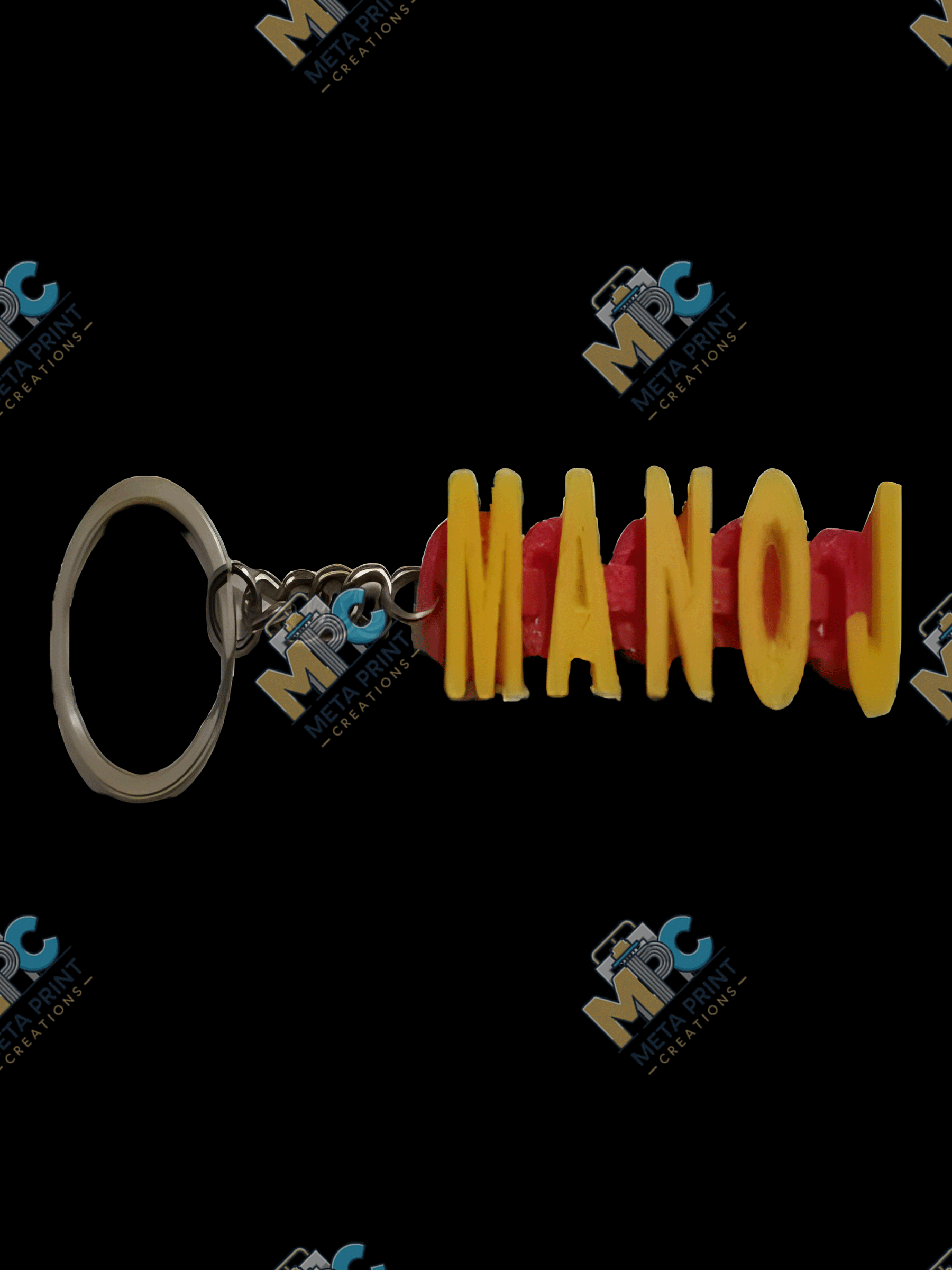 Custom 3D Articulated NameTag: 3D Articulated NameTag : MetaPrintCreations